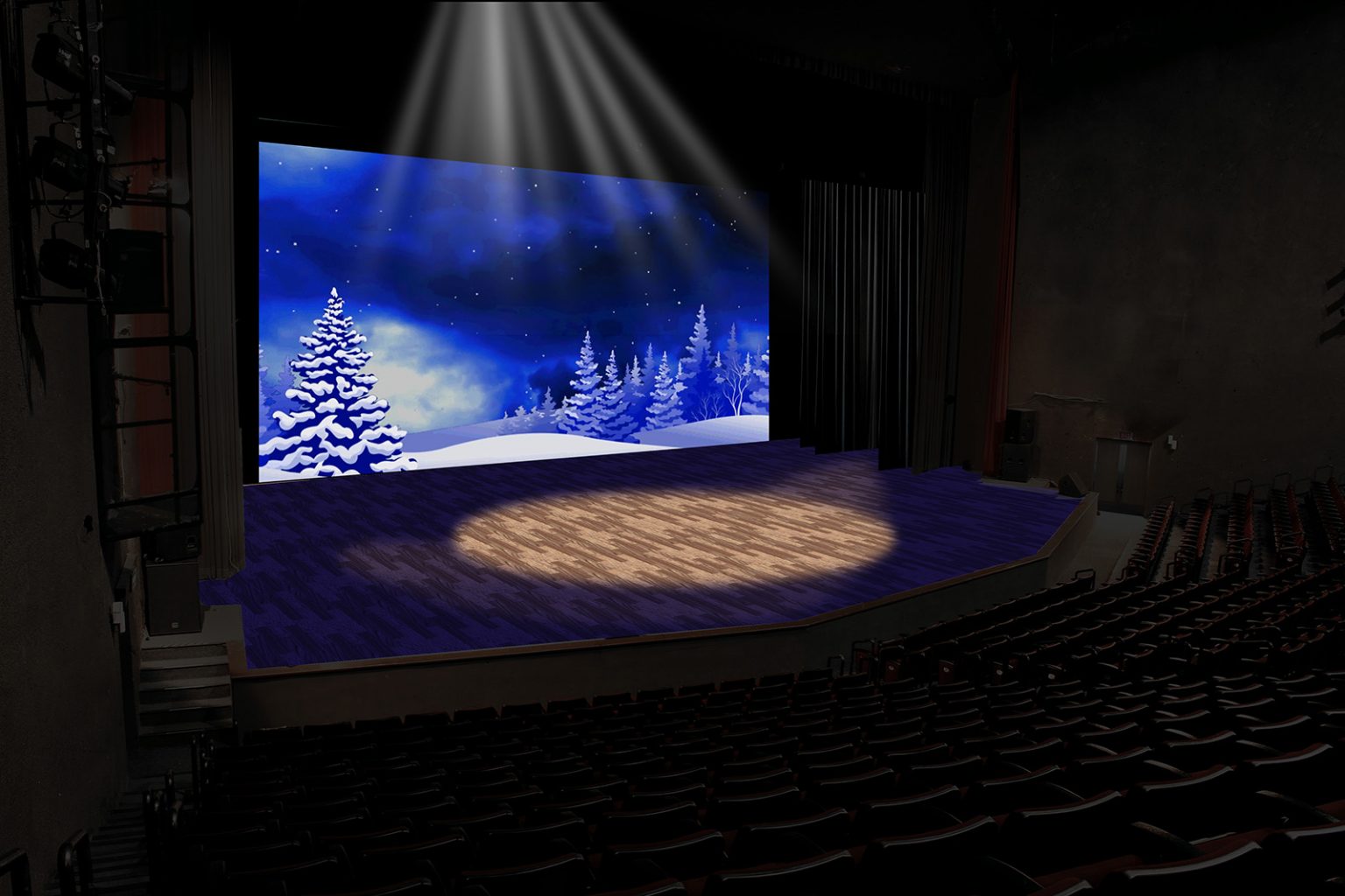 Scenic Projections for Frozen Jr. - Matt Kizer: Scenic & Lighting Design