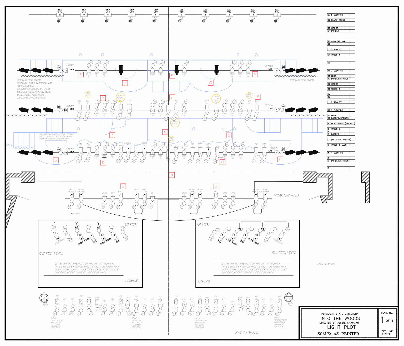 Into the Woods Light Plot - Matt Kizer: Scenic & Lighting Design