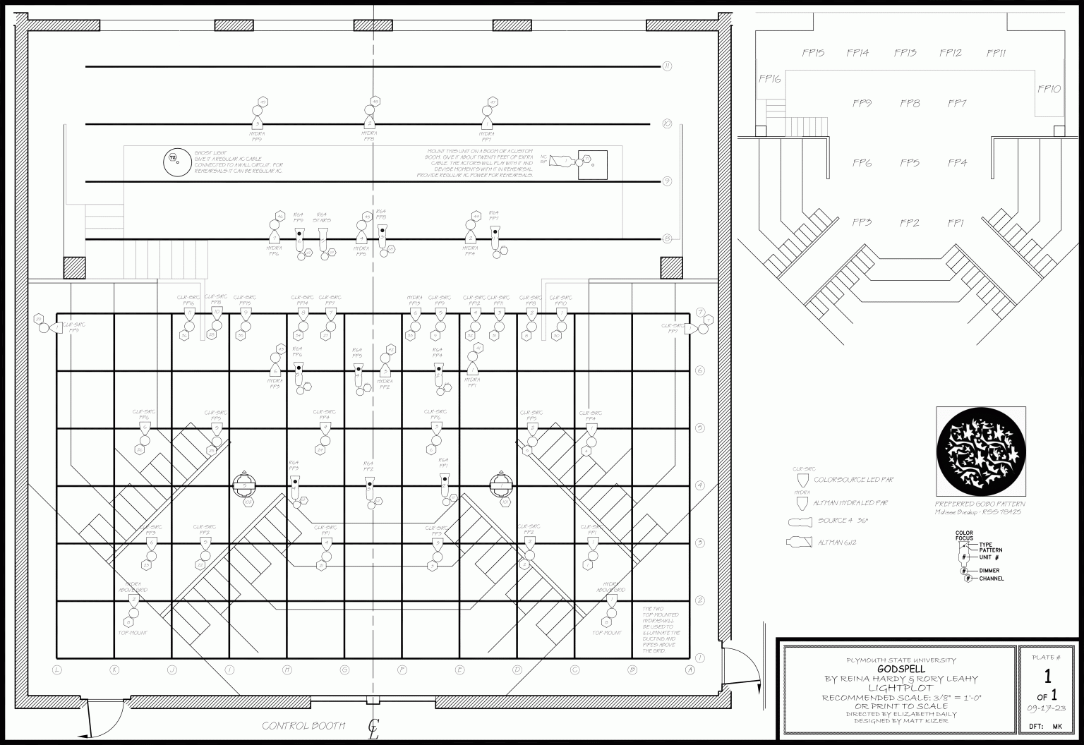 Godspell Light Plot - Matt Kizer: Scenic & Lighting Design